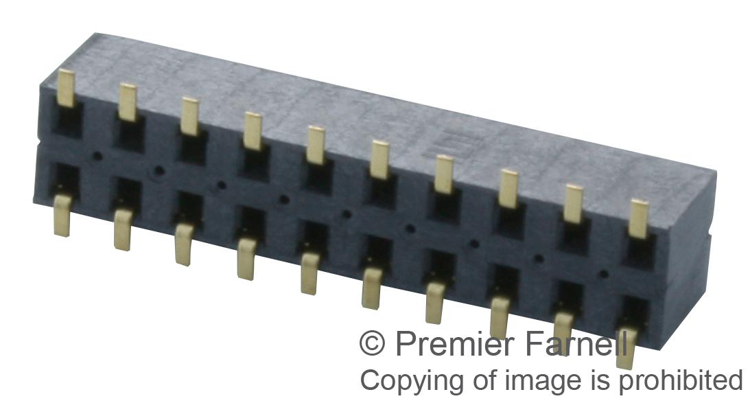 TLE-110-01-G-DV Samtec, PCB Receptacle, Board-to-Board, 2 mm | Farnell UK TLE-110-01-G-DV Samtec, PCB Receptacle, Board-to-Board, 2 mm | Farnell UK