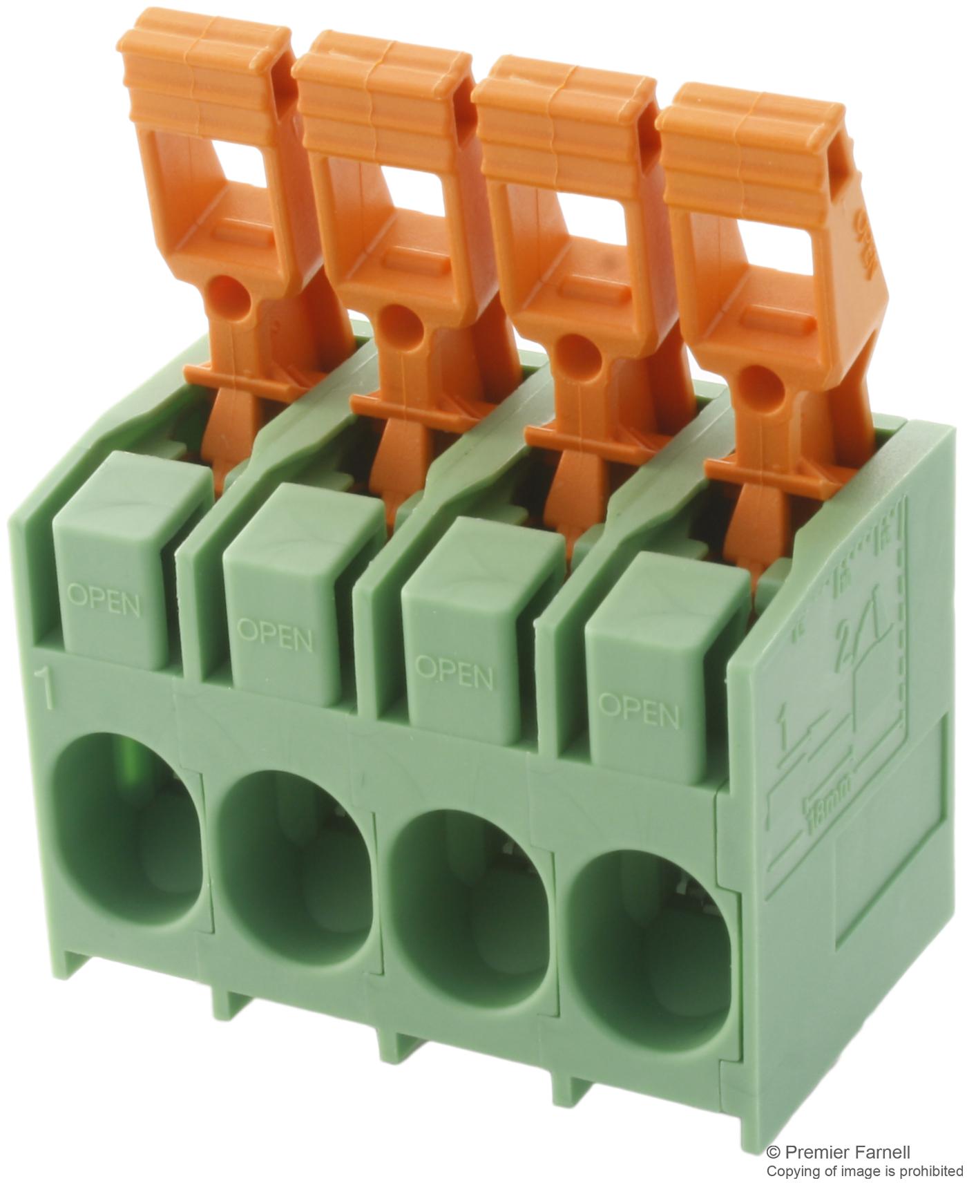 1770487 Phoenix Contact, Wire-To-Board Terminal Block, 4 Ways, 18 AWG ... 1770487 Phoenix Contact, Wire-To-Board Terminal Block, 4 Ways, 18 AWG ...