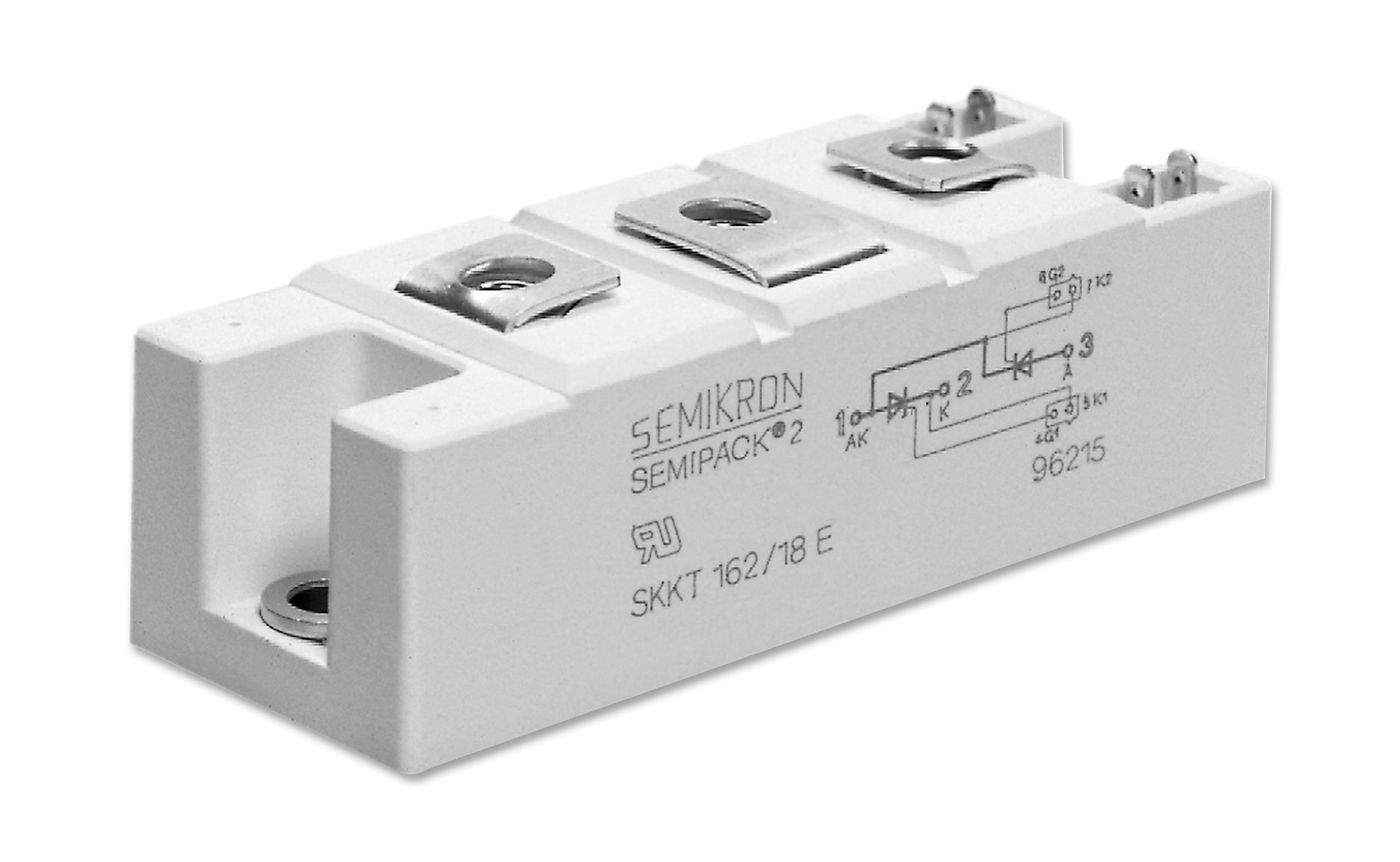 SKKH 162/16 E Semikron, Thyristor / Diode Module, Series Connected, 160 ... SKKH 162/16 E Semikron, Thyristor / Diode Module, Series Connected, 160 ...